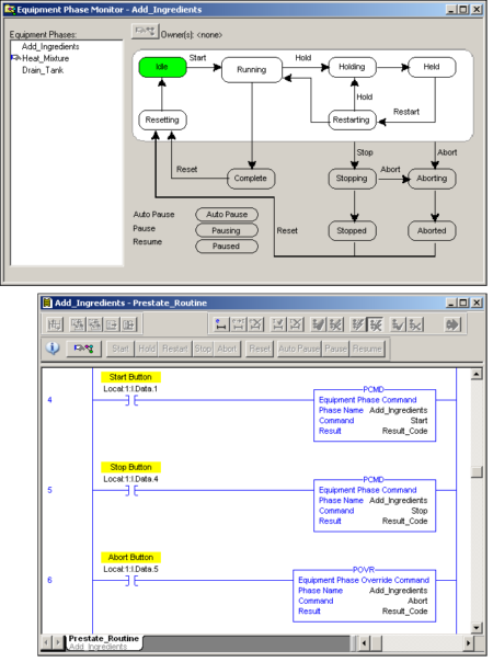 Equipment Sequence Diagrams - Key Automation Training