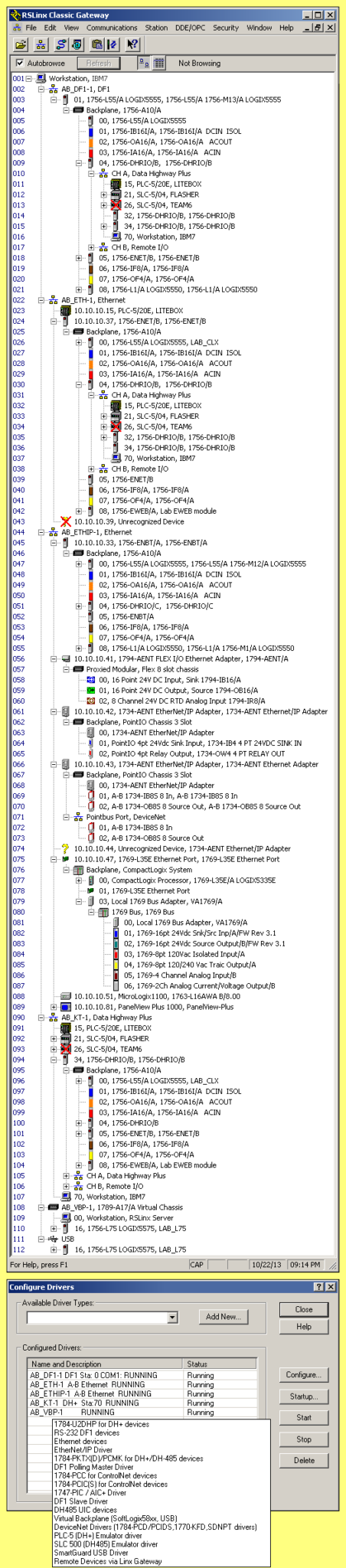 RSLinx Classic - Key Automation Training